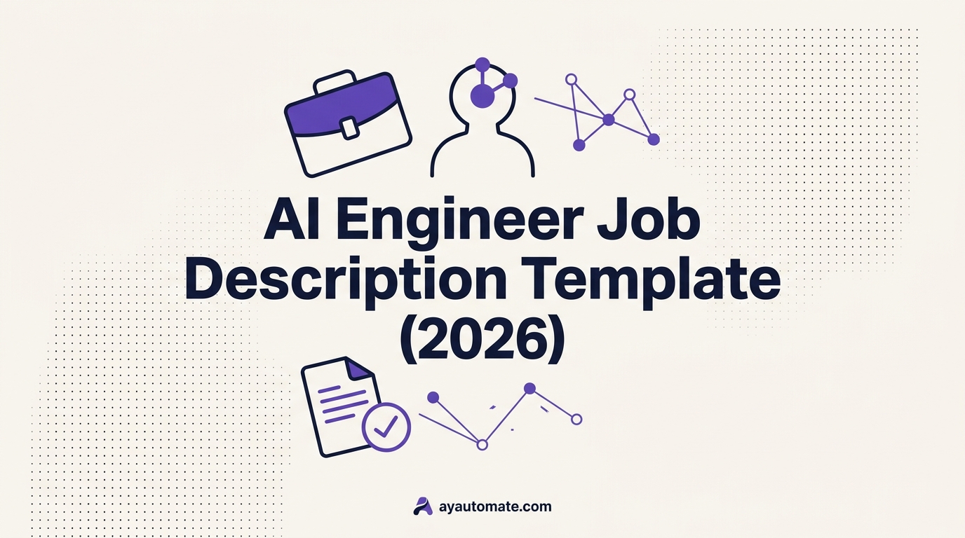 AI Engineer Job Description Template (2026) | AY Automate